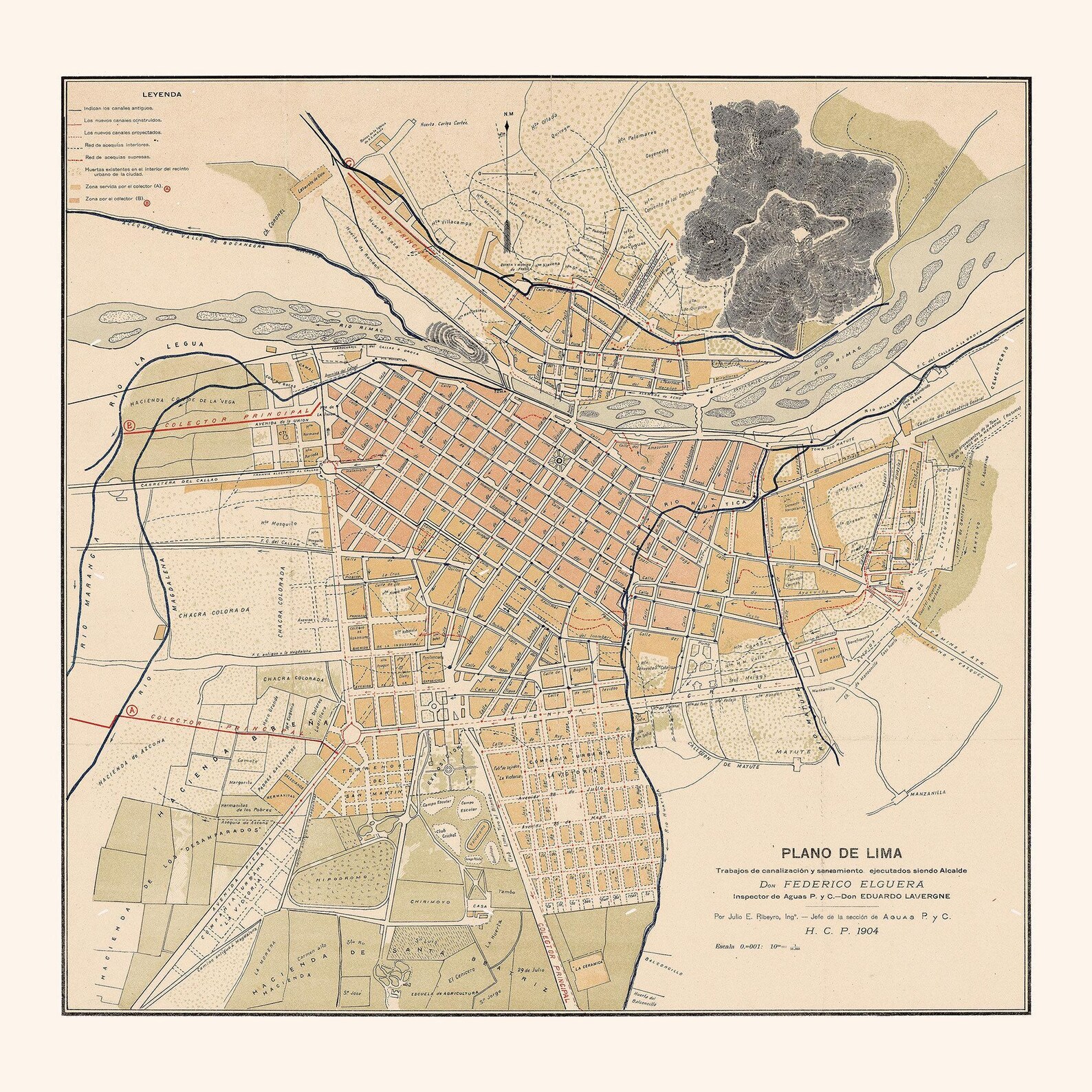 VINTAGE LIMA MAP, Retro Map of Lima Map Print, Minimalist Lima Map ...