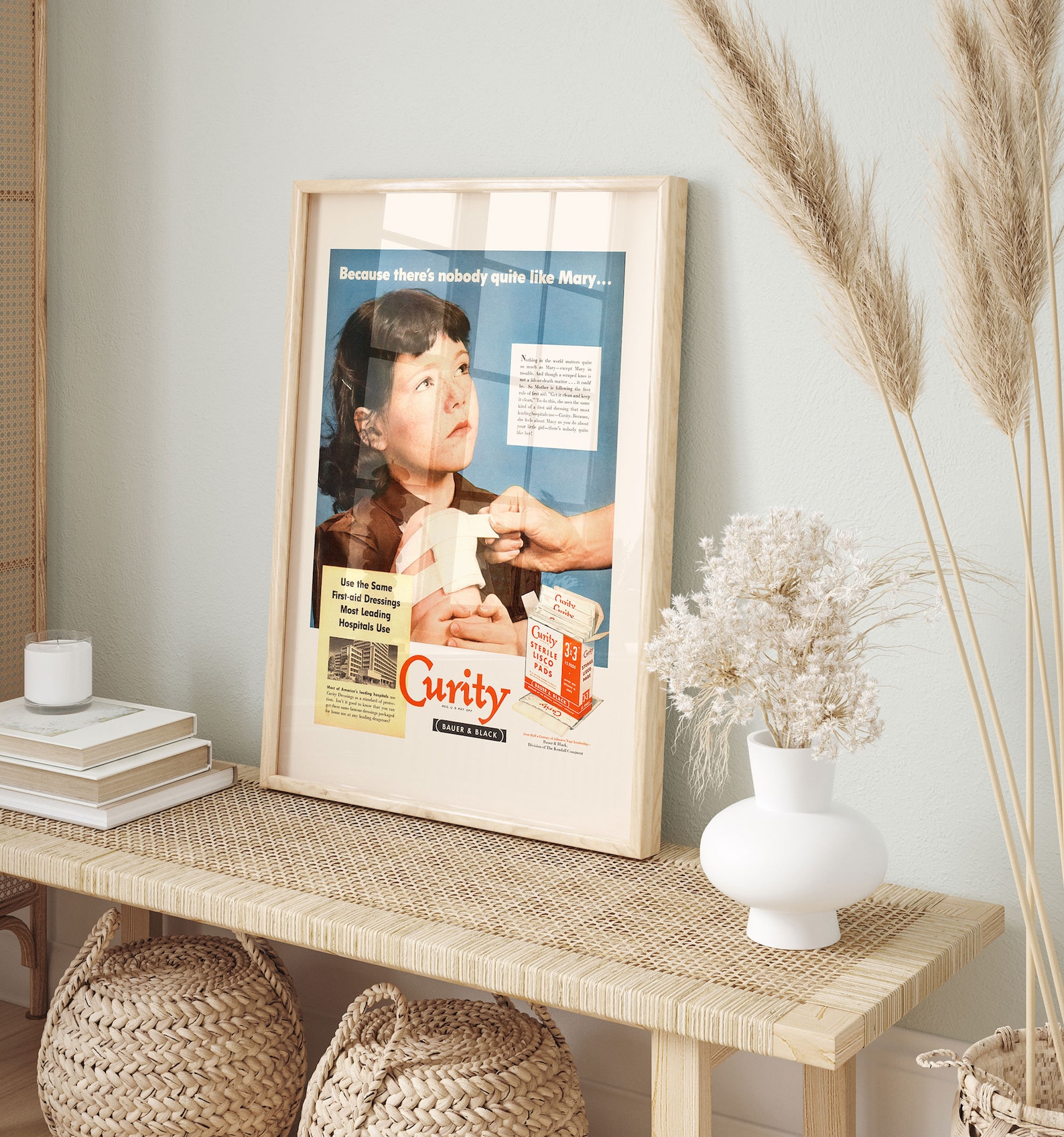 VINTAGE KITSCH AD Retro Mid-century Ad Vintage Nurses Room - Etsy