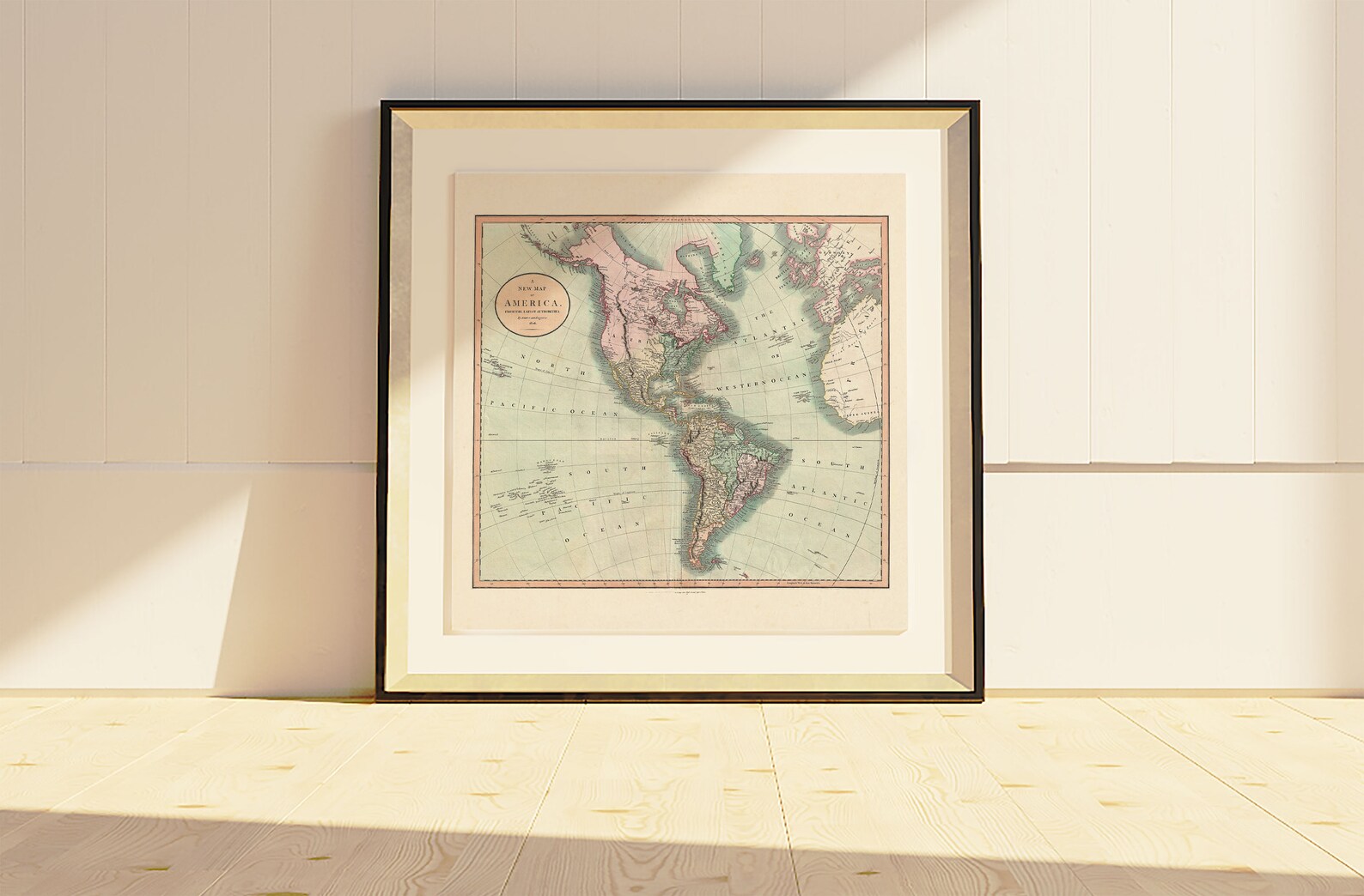 ANTIQUE AMERICA Map Antique Wall Art Early America Map 1799 - Etsy