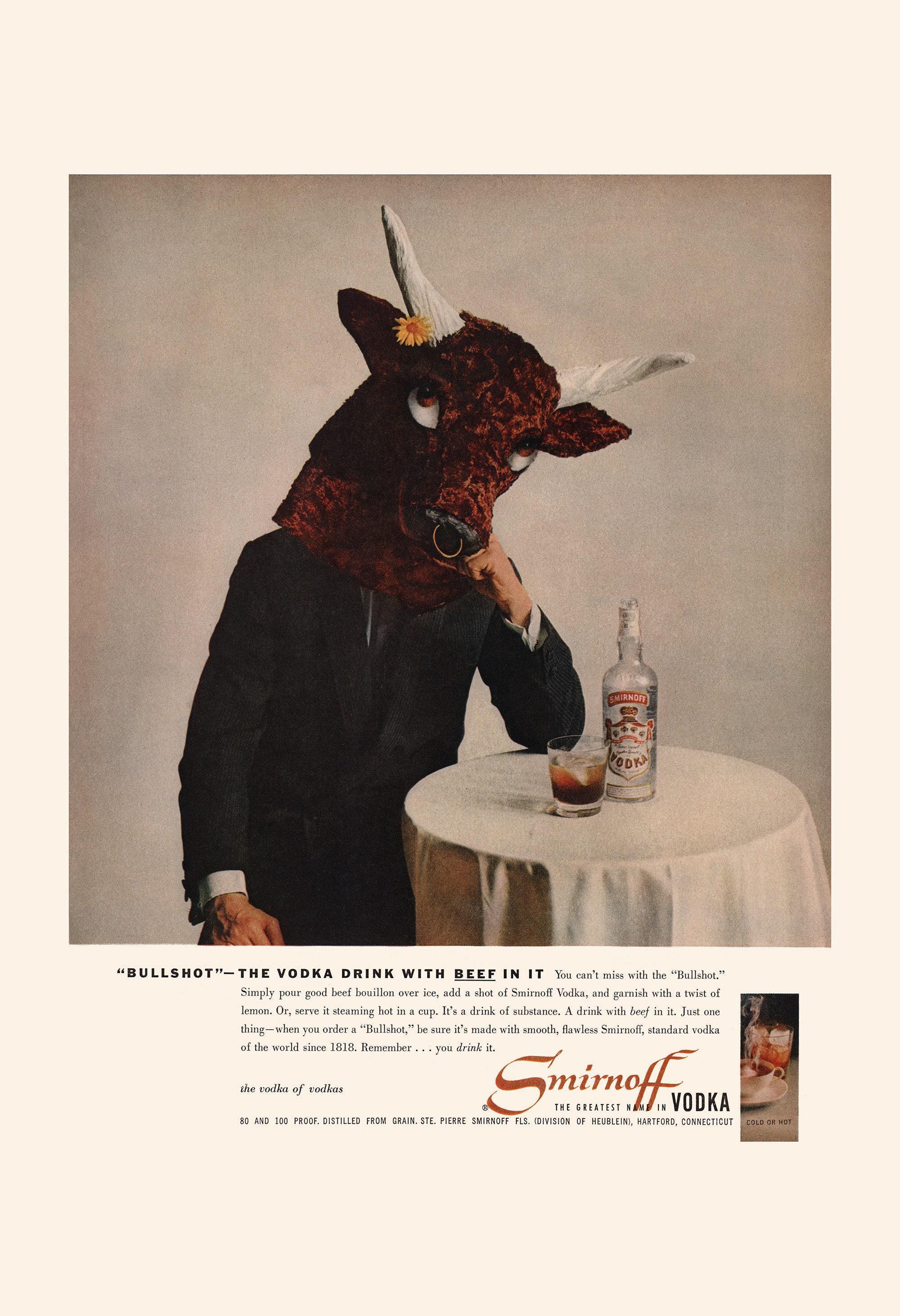 WEIRD VODKA AD, 1950s Print, Old Vodka Poster, Vintage Vodka Ad, Retro ...
