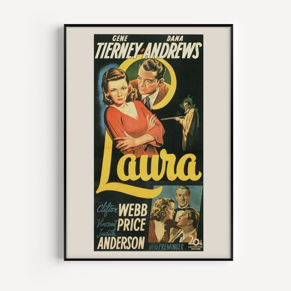 CLASSIC MOVIE POSTER Laura Movie Poster Otto Preminger - Etsy