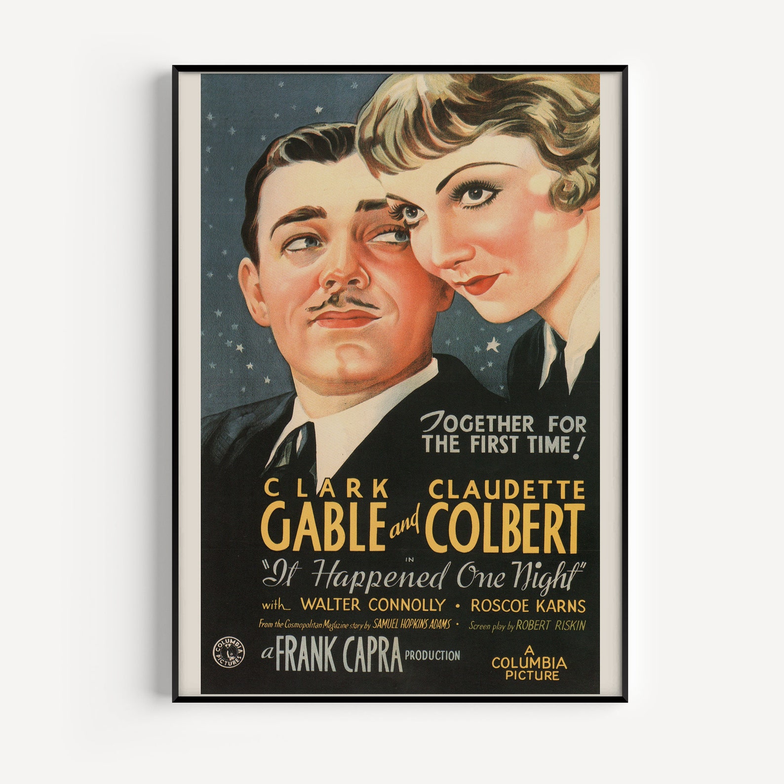CLASSIC FILM POSTER Clark Gable Movie Poster Claudette - Etsy Canada