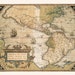 MAP of the NEW WORLD, Map of the Americas by Abraham Ortelius, 16th ...