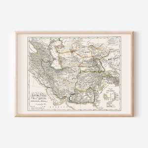 ANCIENT PERSIA MAP, Map of Iran and Turan, Historical Persia Map ...