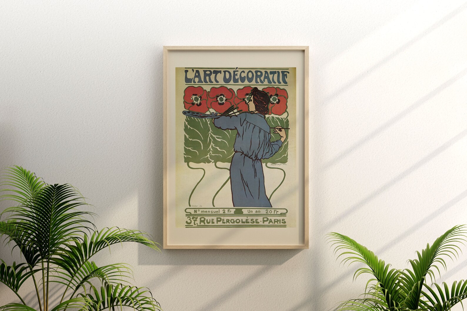 Antique Jugendstil Art Nouveau Poster Fine Art Print Belle - Etsy