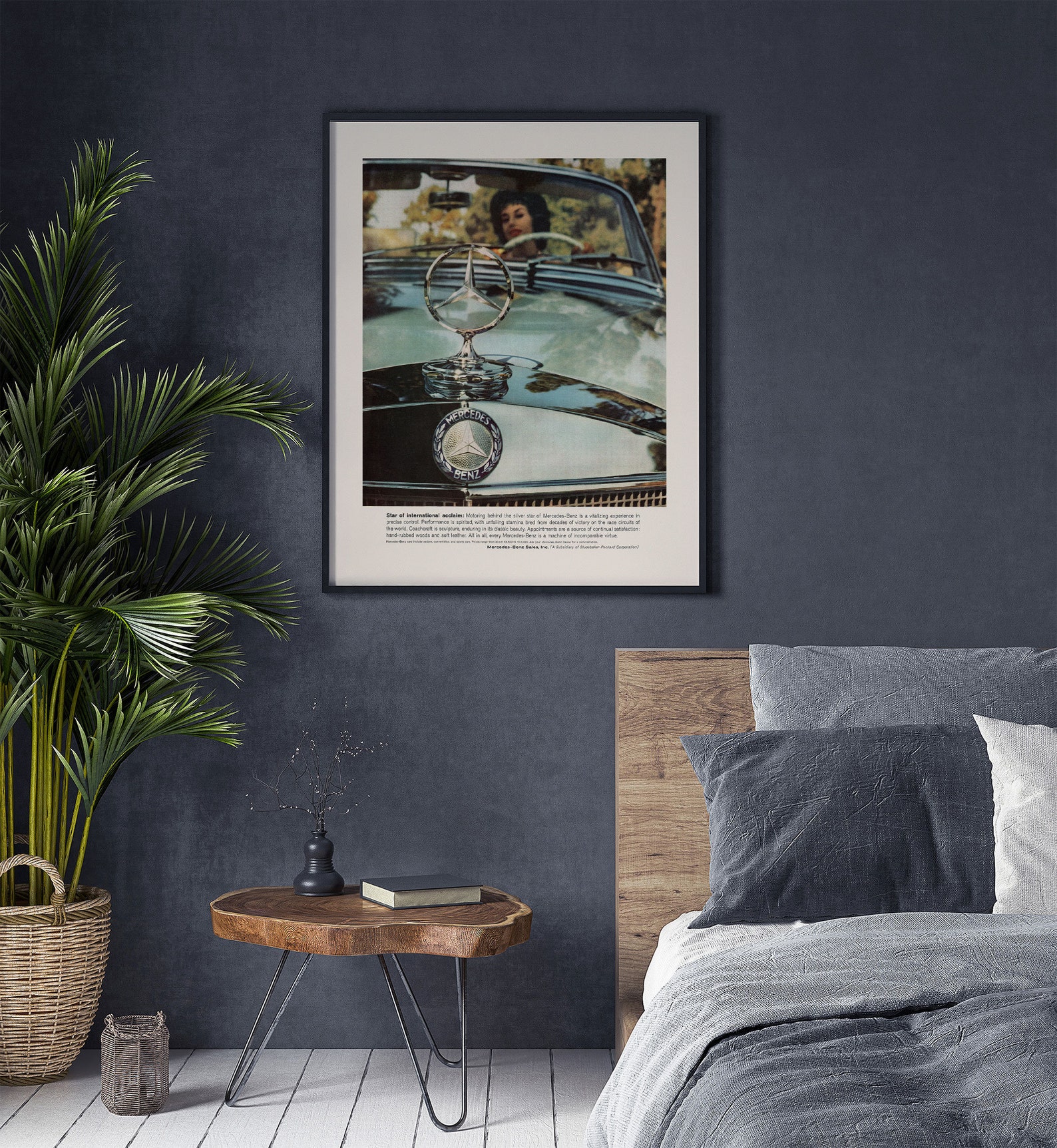 CLASSIC CAR AD, Vintage Car Poster, Retro Car Ad, Mid Century Ad, 50s ...