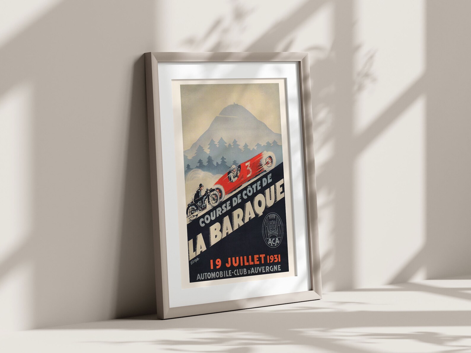 FRENCH CAR RACING Vintage Print Art Deco Poster Giclee - Etsy Canada