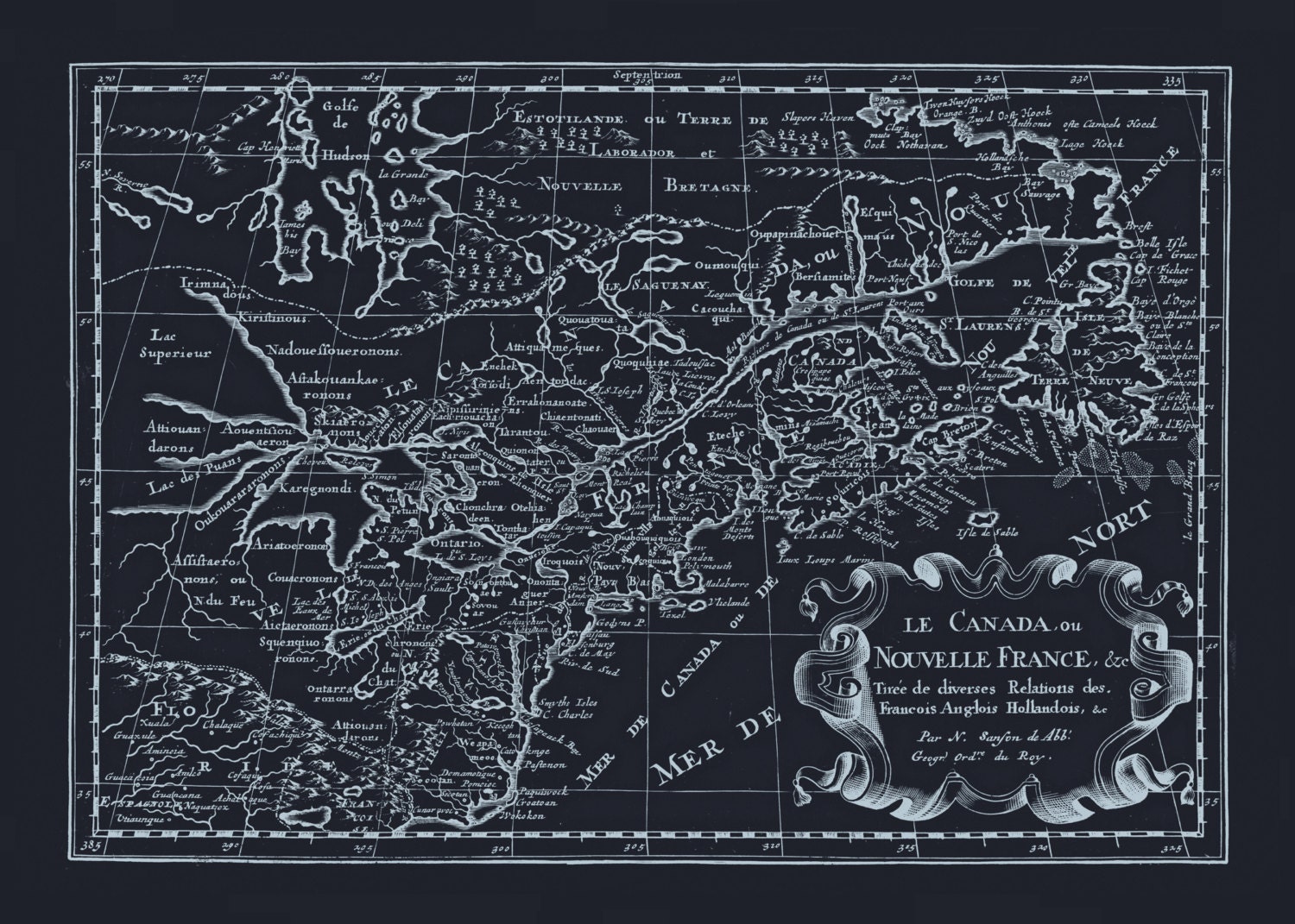 BLUEPRINT CANADA MAP Old Map of Canada Office Wall Art | Etsy Canada