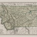 VINTAGE MONTANA MAP, Vintage Map of Montana High Quality Reproduction ...