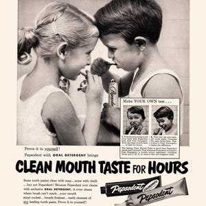VINTAGE TOOTHPASTE PRINT, Retro Toothpaste Poster, Retro Print ...