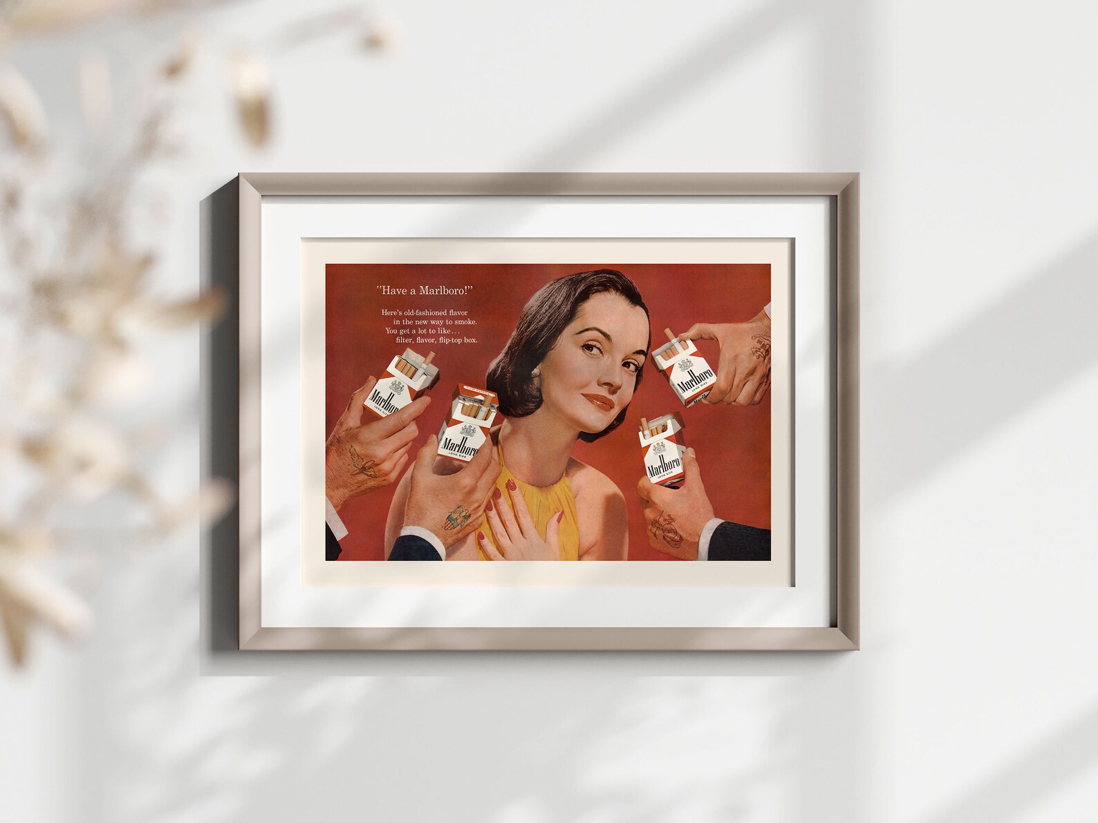 RETRO SMOKING POSTER Fun Vintage Cigarettes Ad Kitsch Wall - Etsy