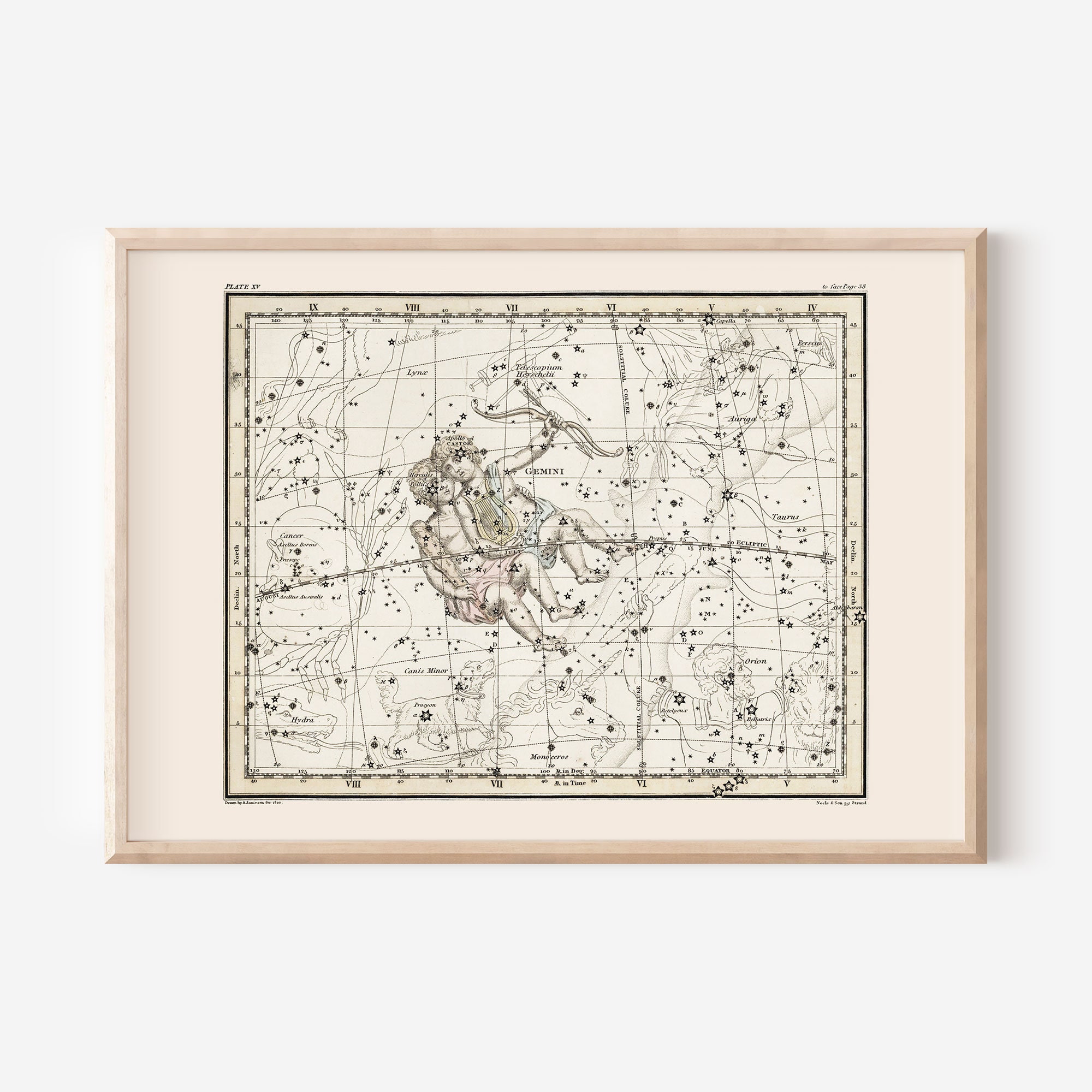 Gemini Constellation Map