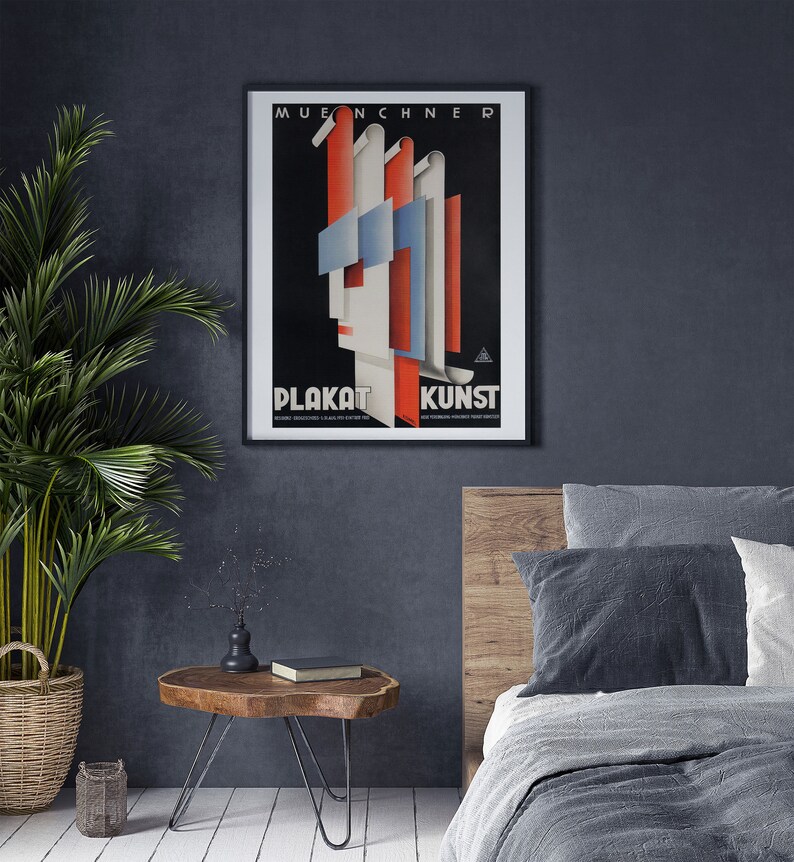 Vintage Art Deco Giclee Poster Print MUENCHNER GERMAN ARTWORK - Etsy