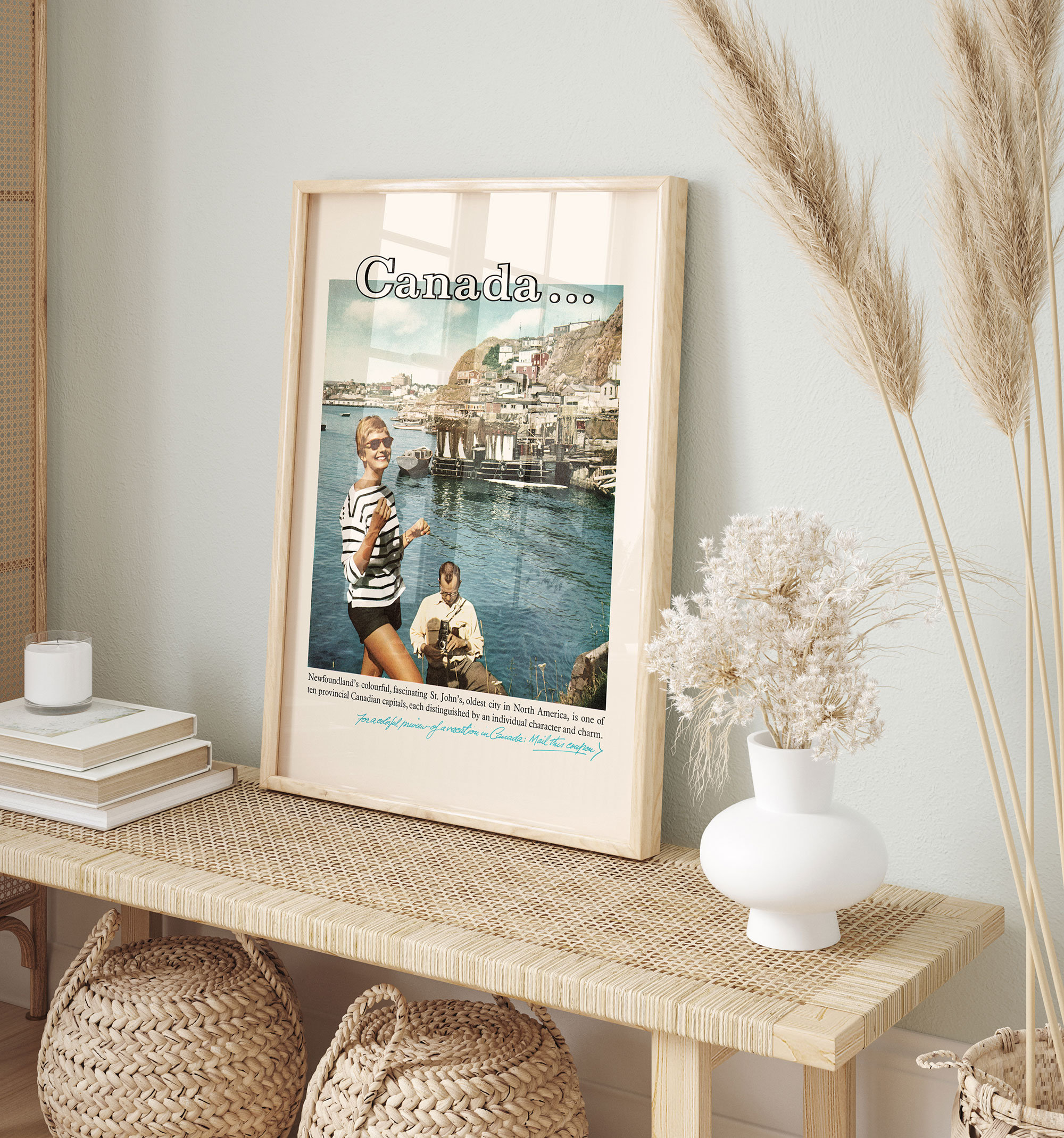 CANADA TRAVEL POSTER Retro Canada Travel Ad Professional - Etsy Canada