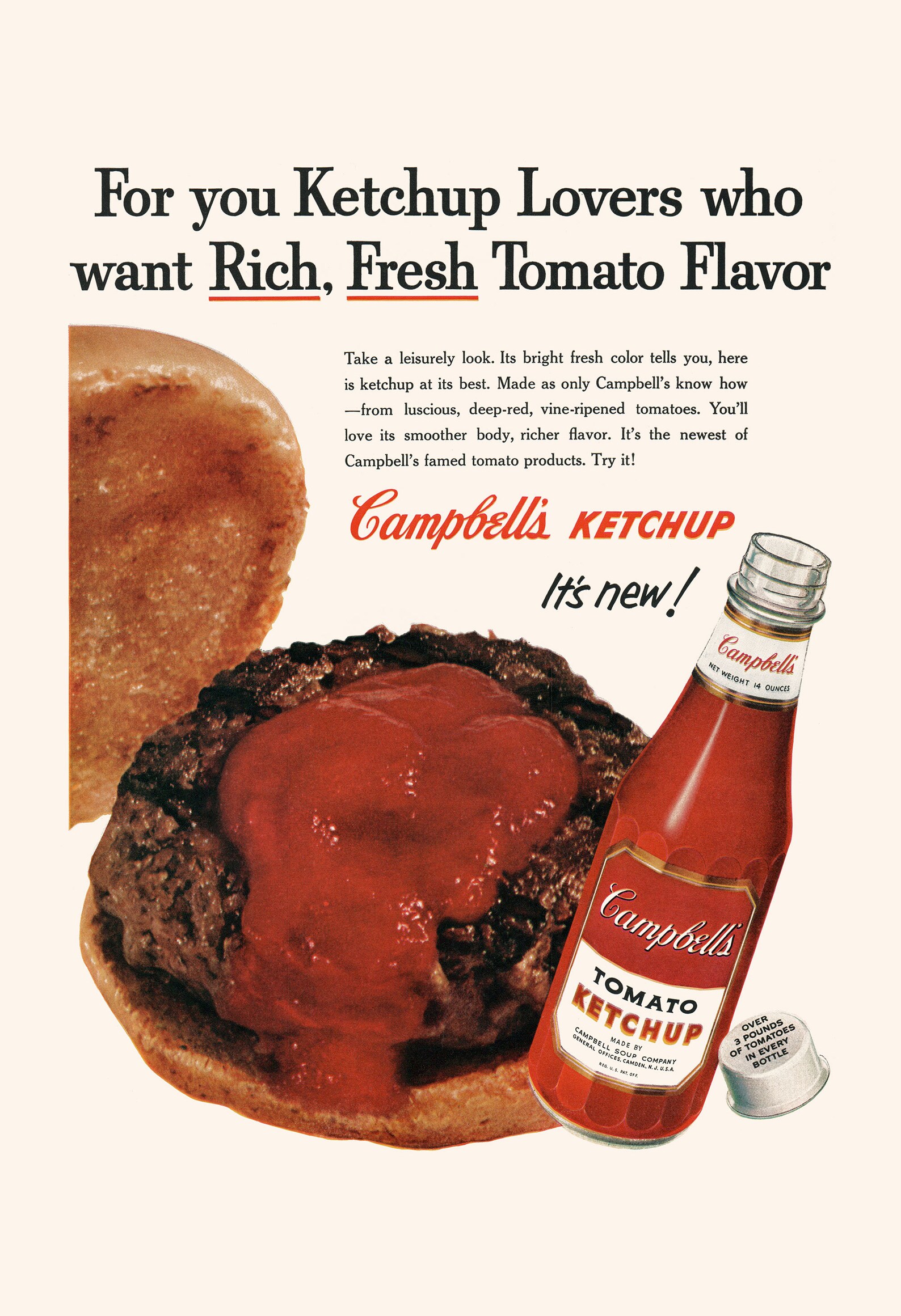 CLASSIC KETCHUP AD Vintage Ad Print Ketchup in Bottle | Etsy