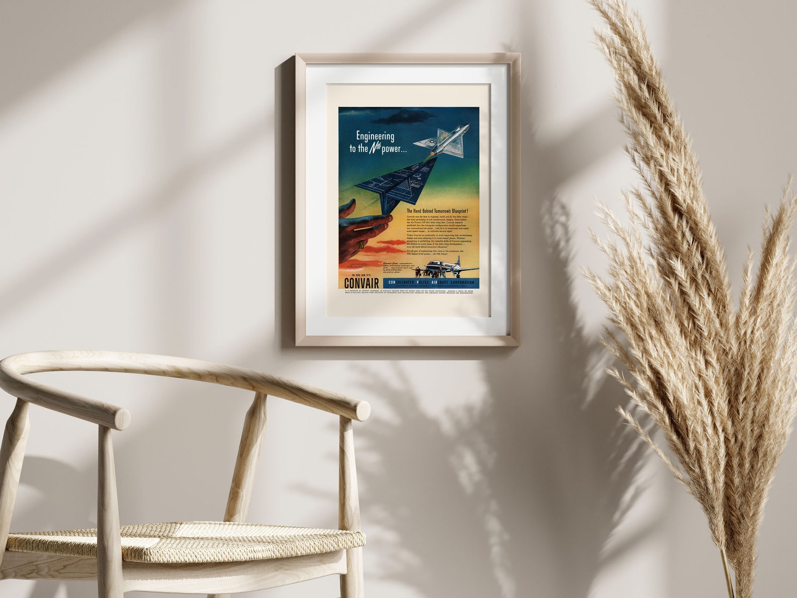 RETRO AIRPLANE POSTER Vintage Jet Airliner Poster - Etsy