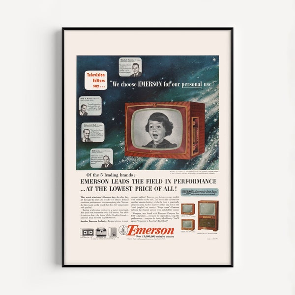 Vintage Reproduction Television - Etsy