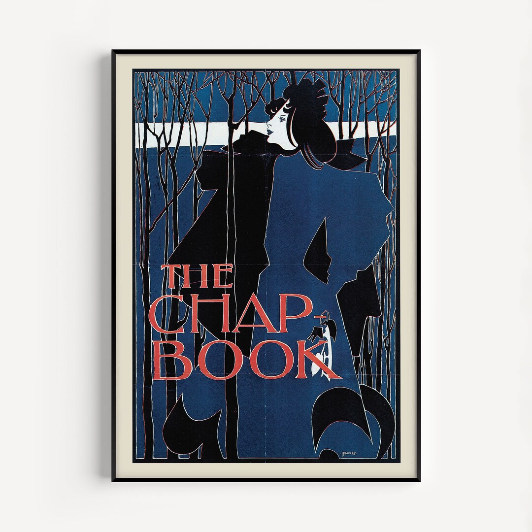 Blue CHAP BOOK POSTER Art Nouveau Poster Print Fine Art Belle Epoque ...