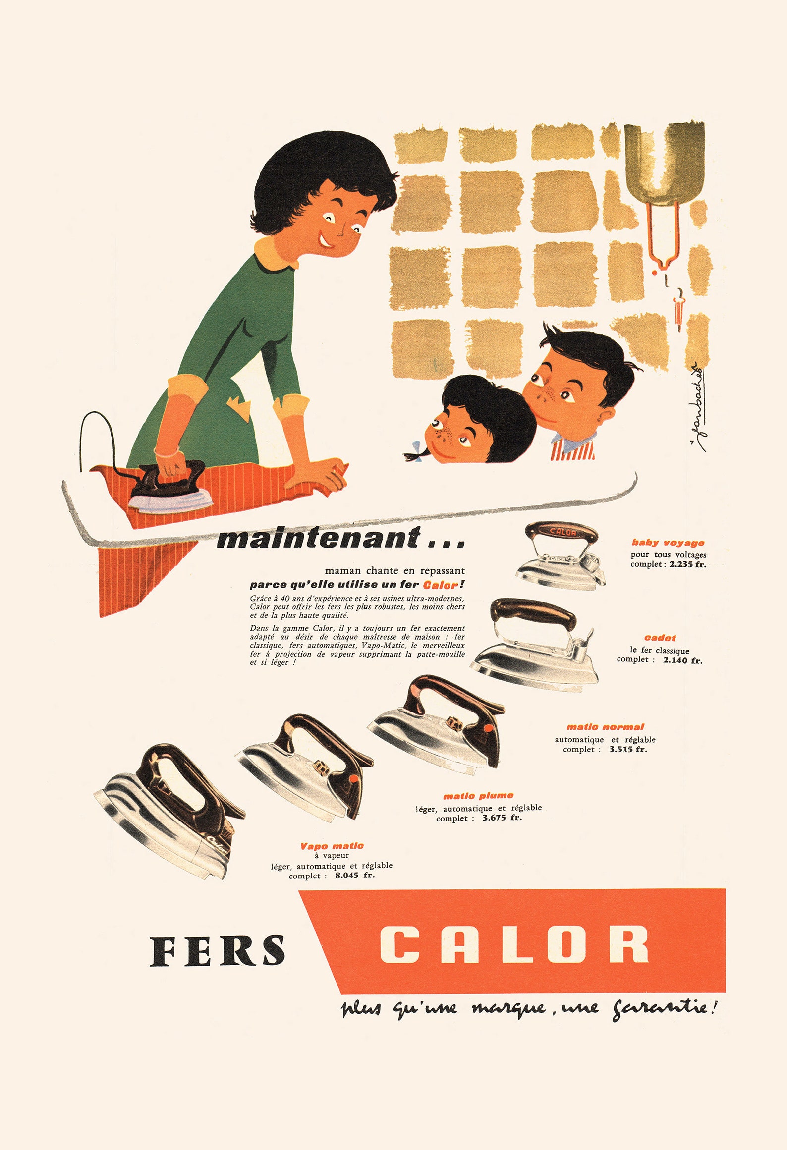 VINTAGE FRENCH AD Retro Mid-century Ad Vintage Laundry - Etsy