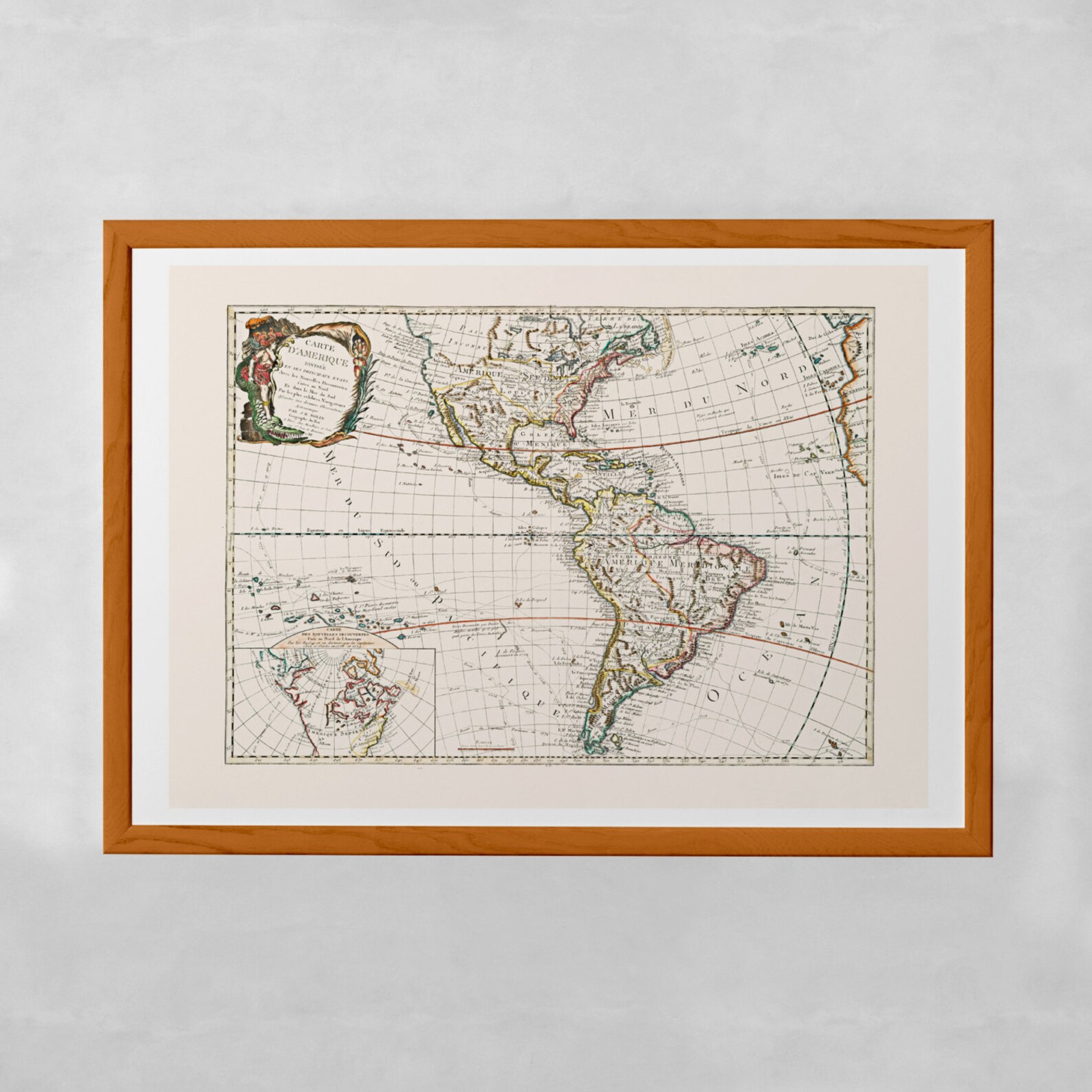 ANTIQUE AMERICA MAP Historical Map of America Antique Map | Etsy