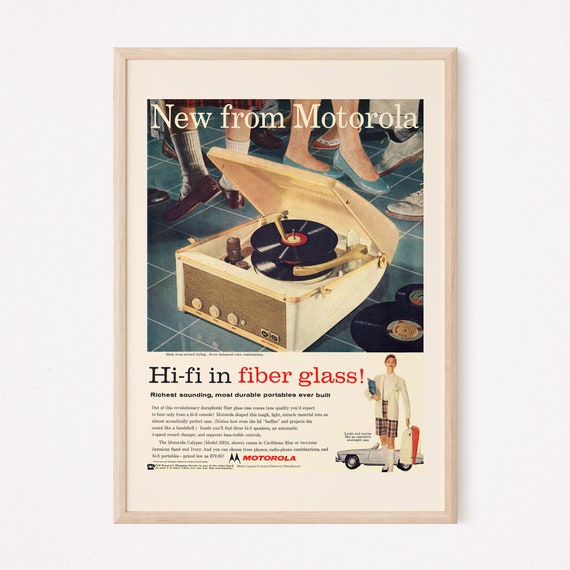 VINTAGE RECORD PLAYER Ad Retro Lp Record Ad Vintage Mad - Etsy Canada