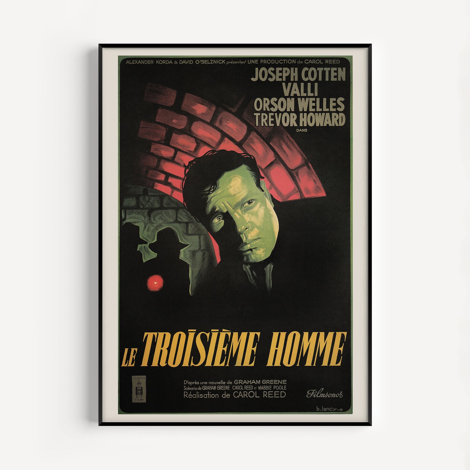 CLASSIC MOVIE POSTER the Third Man Movie Poster Orson - Etsy Canada