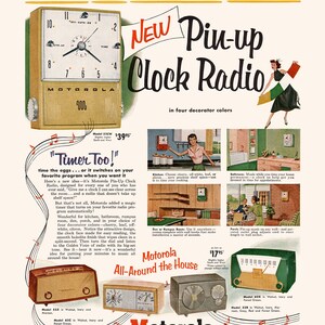 NOSTALGIC RADIO POSTER 1950's Retro Radio Print Retro - Etsy