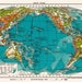 VINTAGE MAP of the Pacific Ocean, Vintage Map Wall Art, Vintage Map ...
