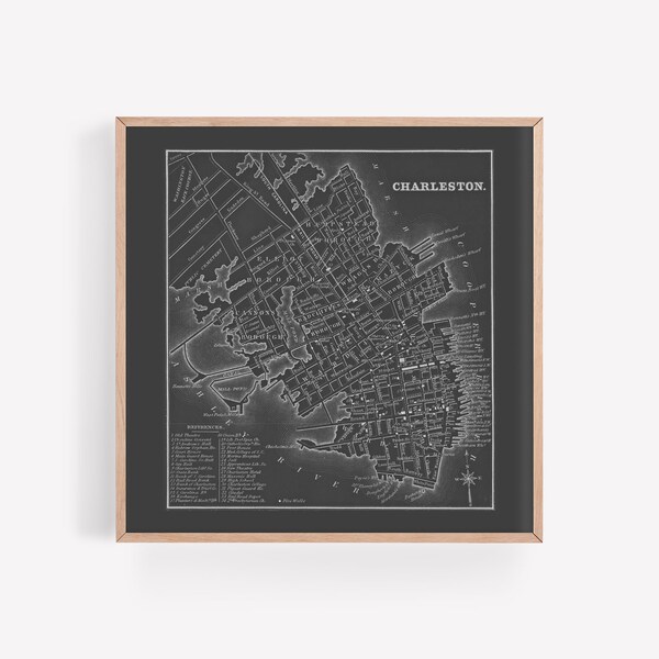 Charleston Map - Etsy