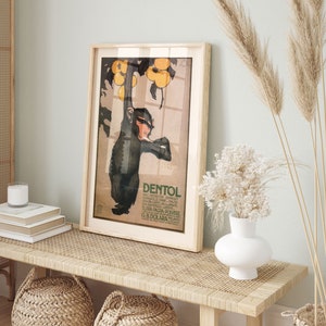 ITALIAN MONKEY POSTER, Toothpaste Ad, Antique Monkey Poster, Antique ...