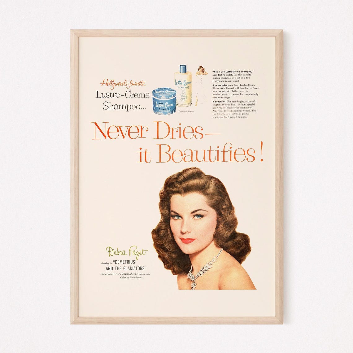 VINTAGE FASHION AD, Retro Mid-century Ad, Vintage Bathroom Art, Retro ...