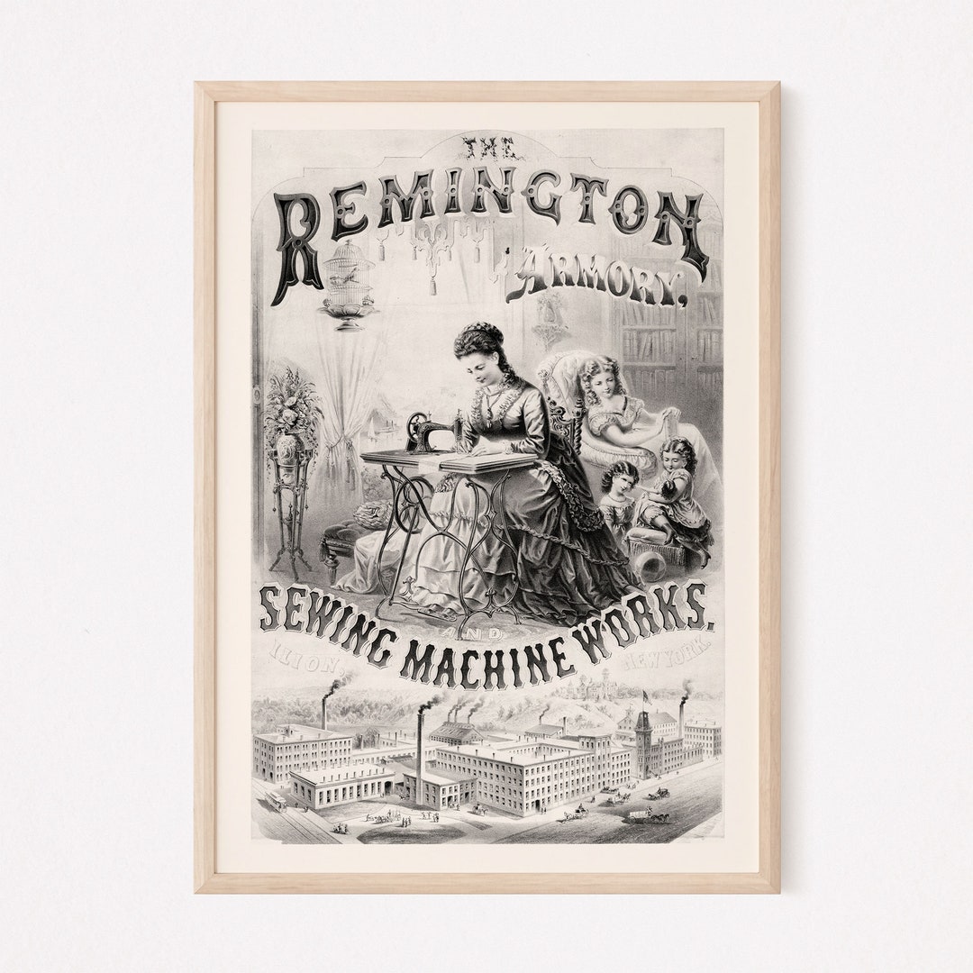 ANTIQUE SEWING POSTER, Classic Sewing Machine Poster, Mother's Day ...