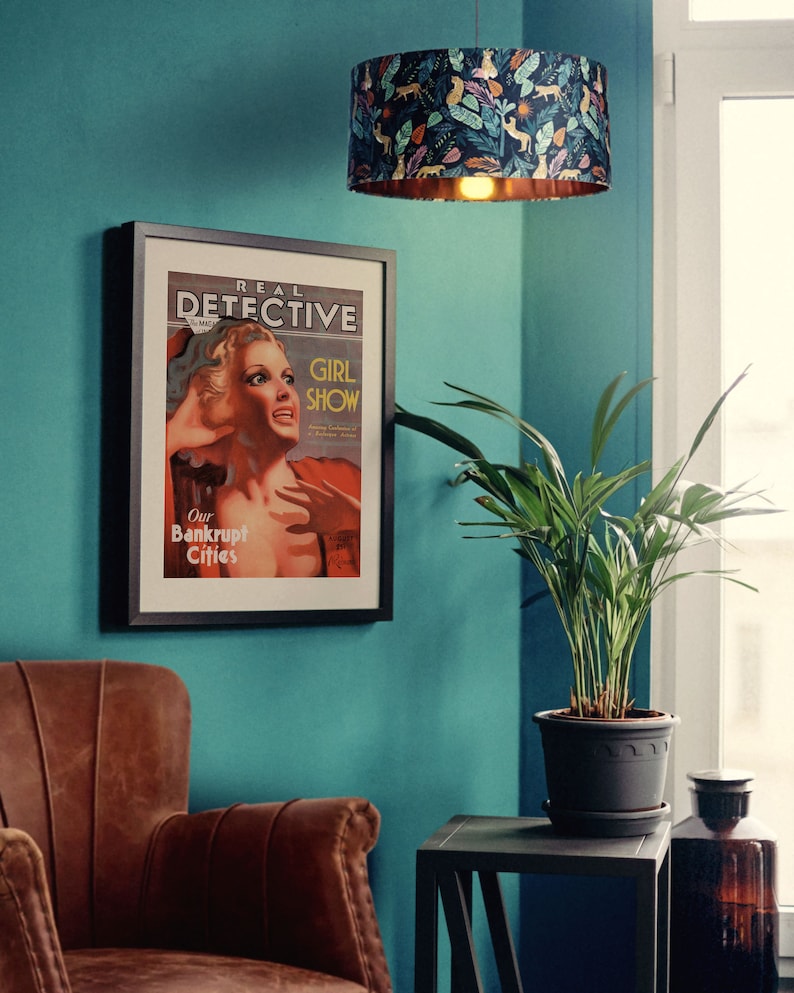 Real Detective Magazine Poster Print, RETRO PULP POSTER, 1940s Retro ...