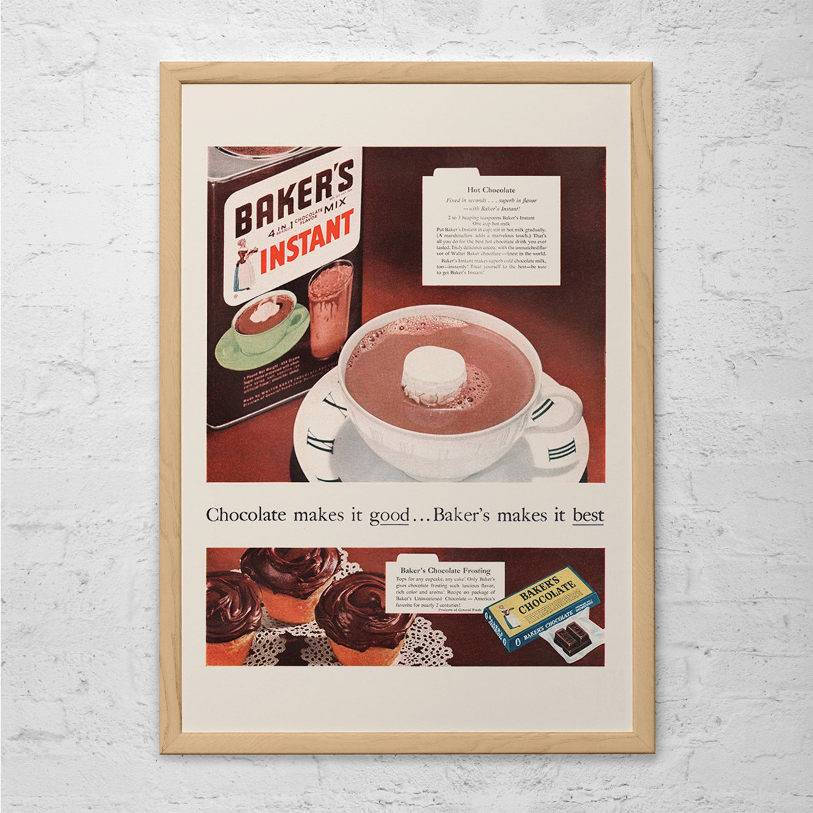 VINTAGE KITCHEN AD Retro Mid-Century Ad Vintage Kitchen | Etsy