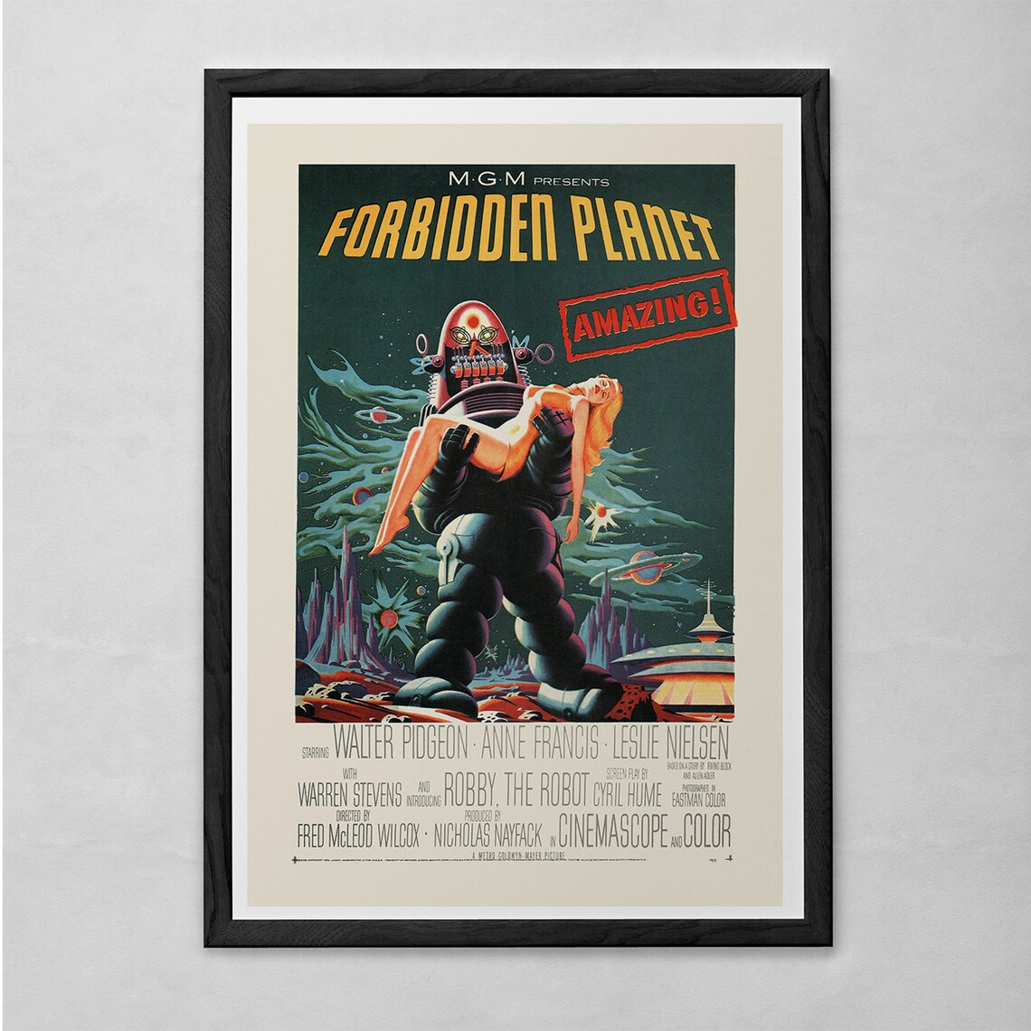 Classic ROBOT MOVIE POSTER Outer Space B-movie Poster | Etsy