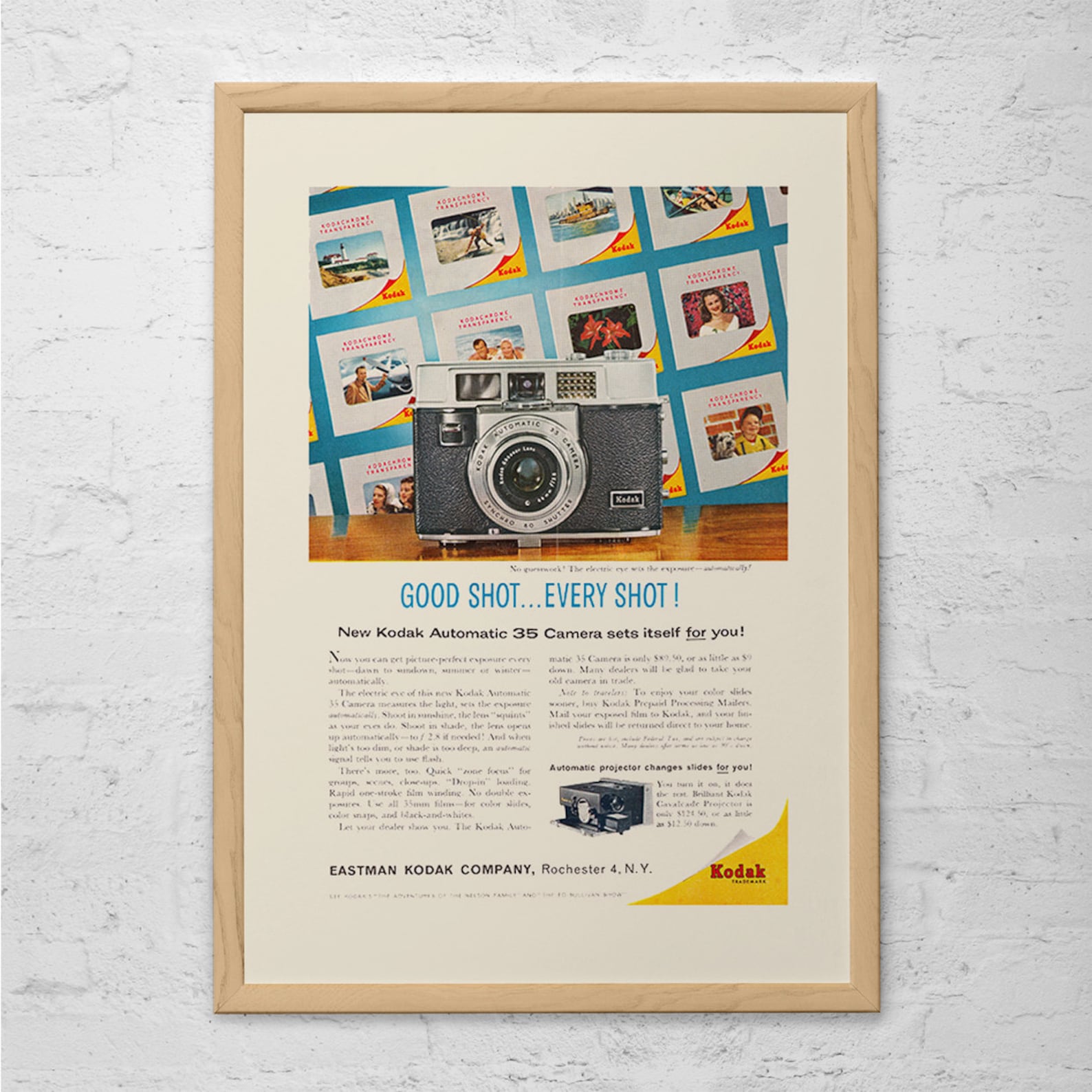 VINTAGE CAMERA AD Retro Camera Ad 35mm Camera Poster - Etsy