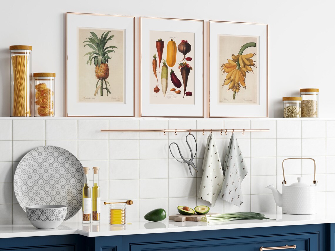 BOTANICAL KITCHEN PRINT French Wall Art Classic Art Print - Etsy