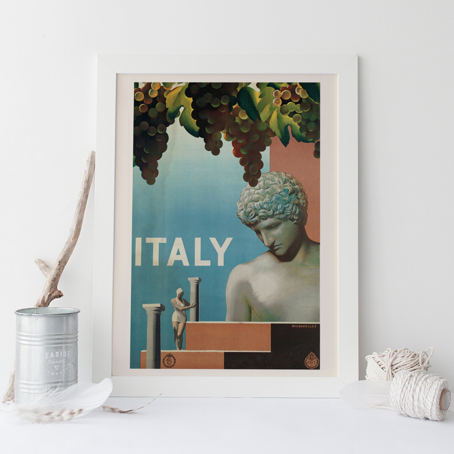 Italy Poster Art Deco Poster Art Deco Print Giclee Poster | Etsy