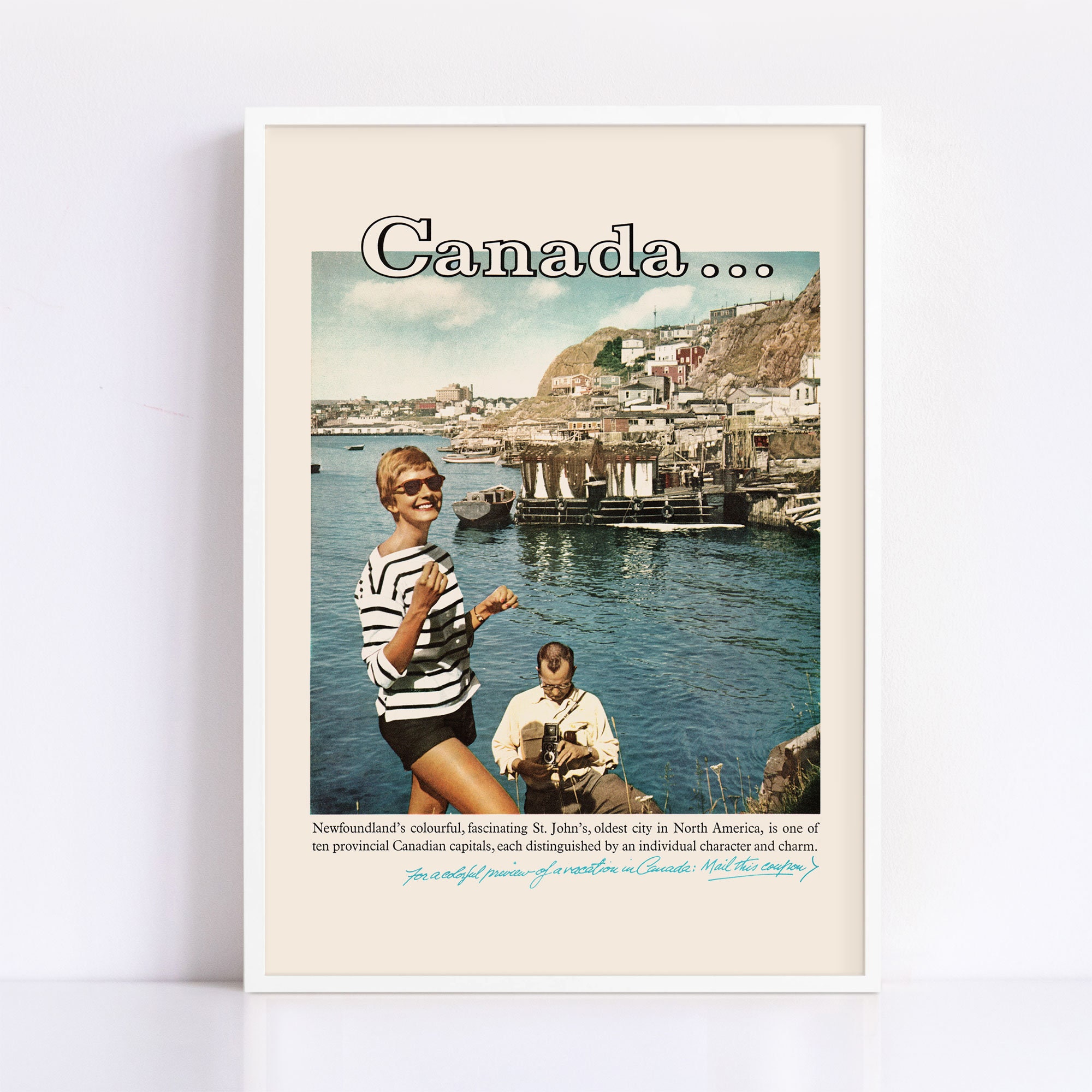 CANADA TRAVEL POSTER Retro Canada Travel Ad Professional - Etsy Canada