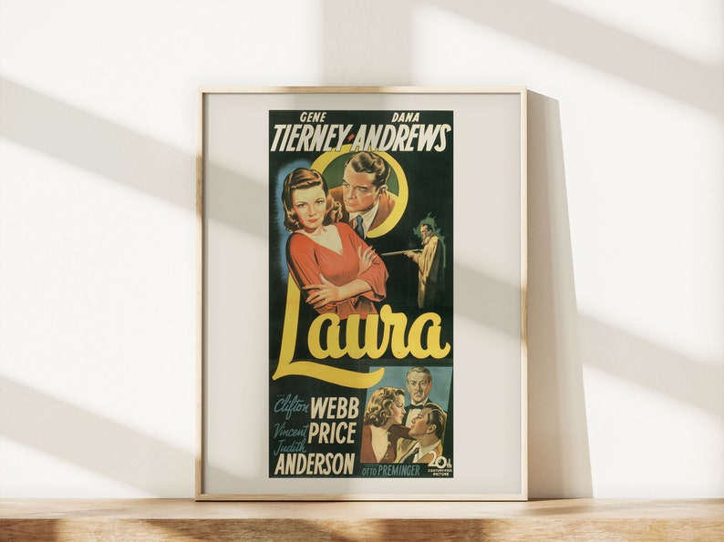 CLASSIC MOVIE POSTER Laura Movie Poster Otto Preminger - Etsy