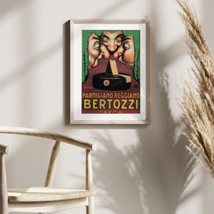 ANTIQUE KITCHEN POSTER, Italian Advertising Poster, Antique Wall Art ...