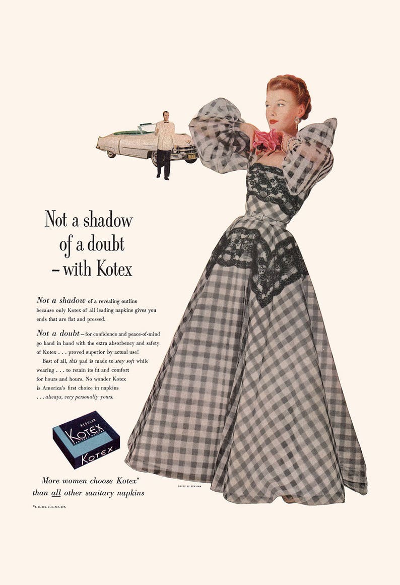 VINTAGE TAMPON AD Retro Tampon Poster Ad Vintage Ad Retro | Etsy