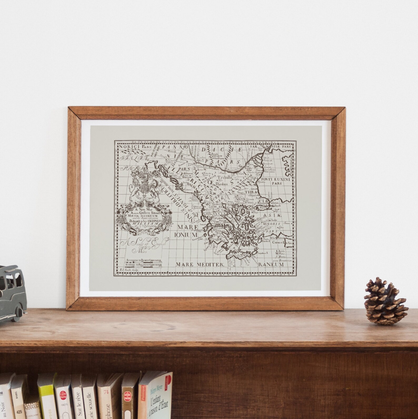 ANTIQUE GREEK MAP Vintage Map of Greece Antique Home Decor | Etsy