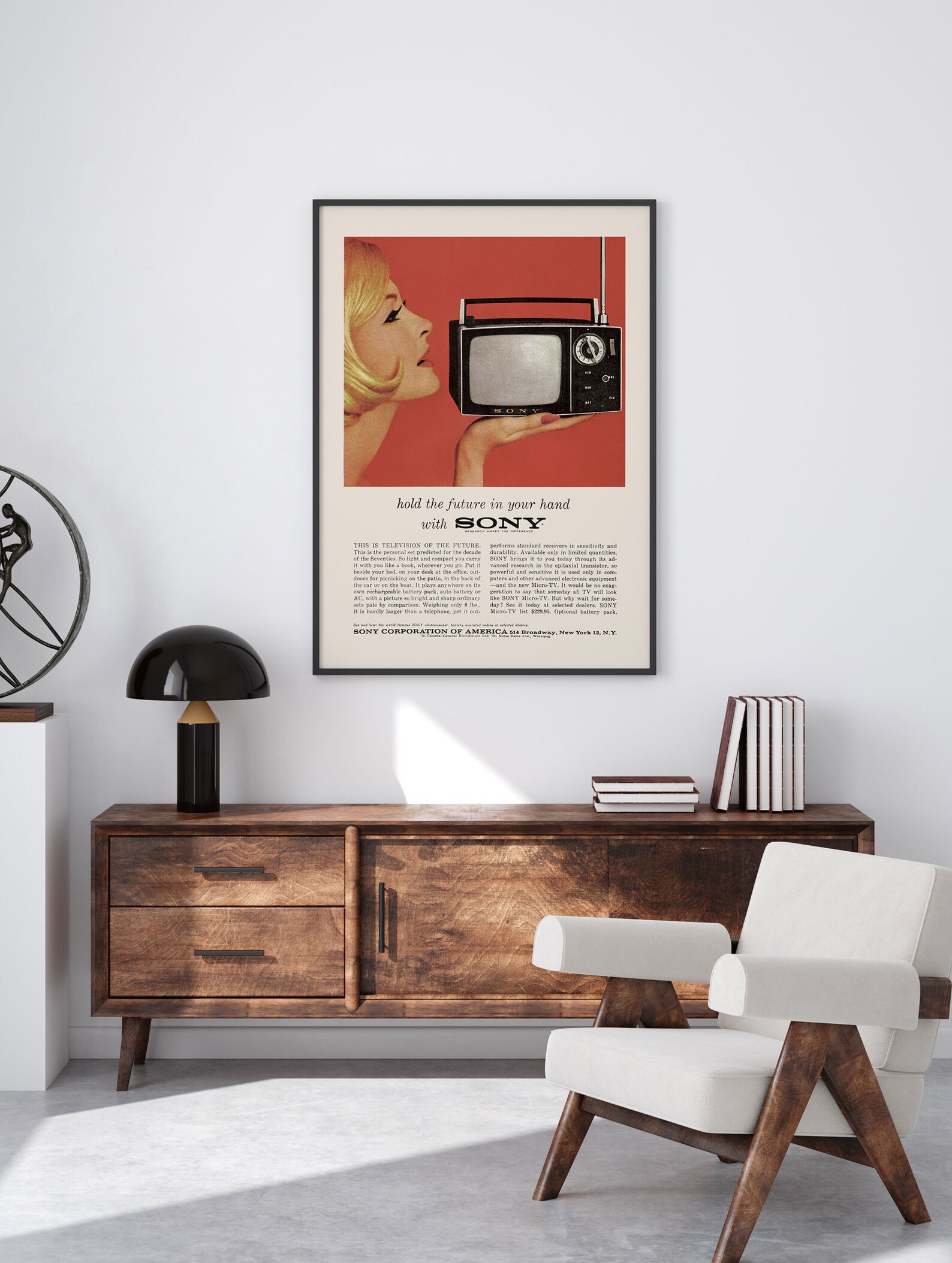 Retro Portable TV Ad Vintage TV Ad Mad Men Poster Retro - Etsy