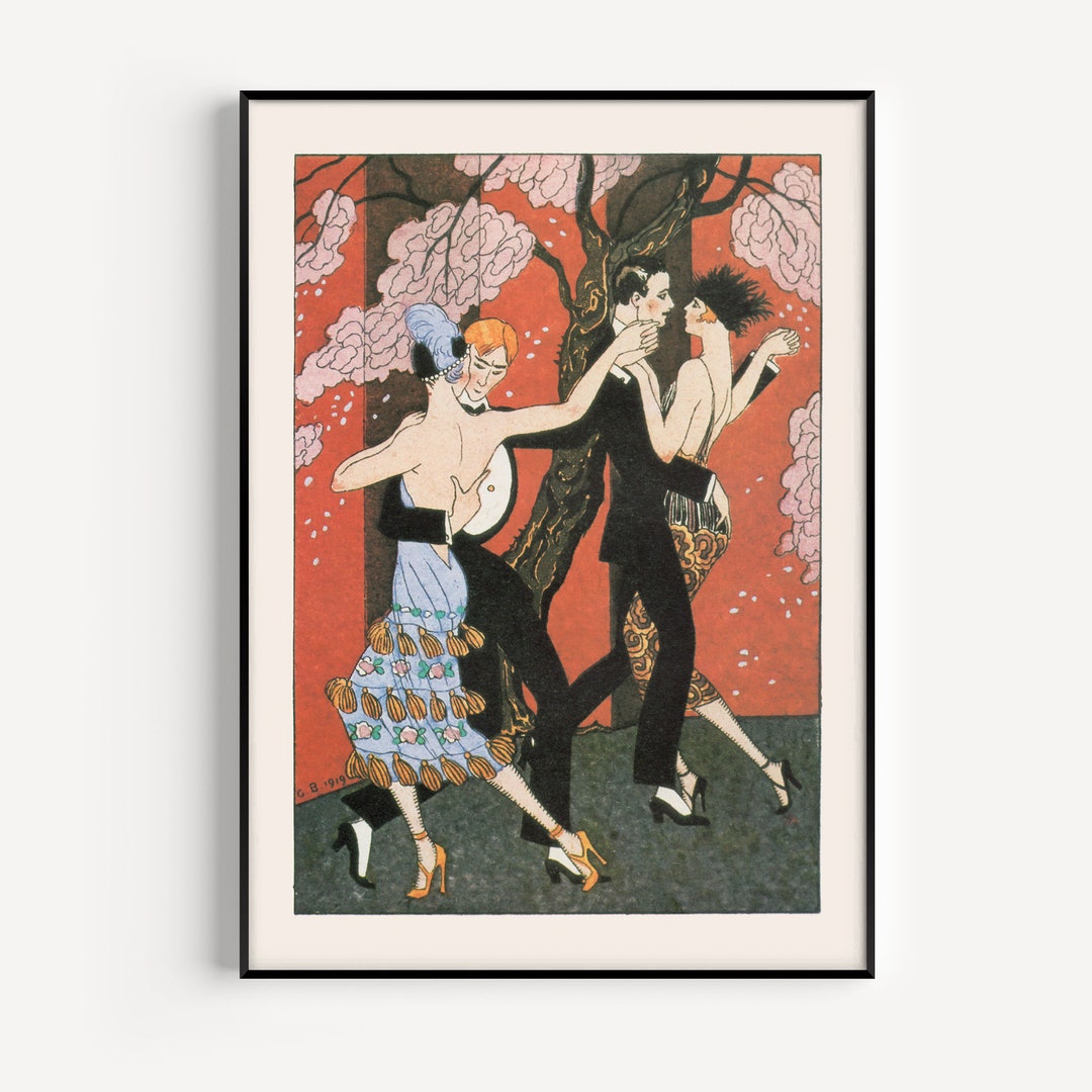 FASHION ILLUSTRATION, Art Deco Print, Vintage Tango Poster, George ...