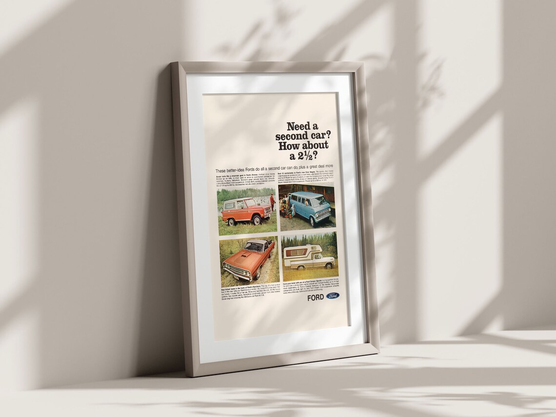 VINTAGE AMERICAN TRUCK Ad Classic Car Poster Garage Poster - Etsy