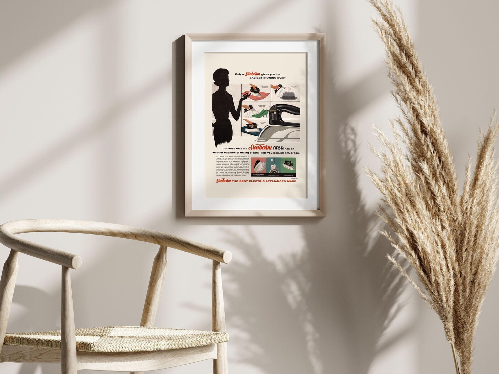 LAUNDRY ROOM POSTER, Retro Iron Ad, High Quality Reproduction, Vintage ...