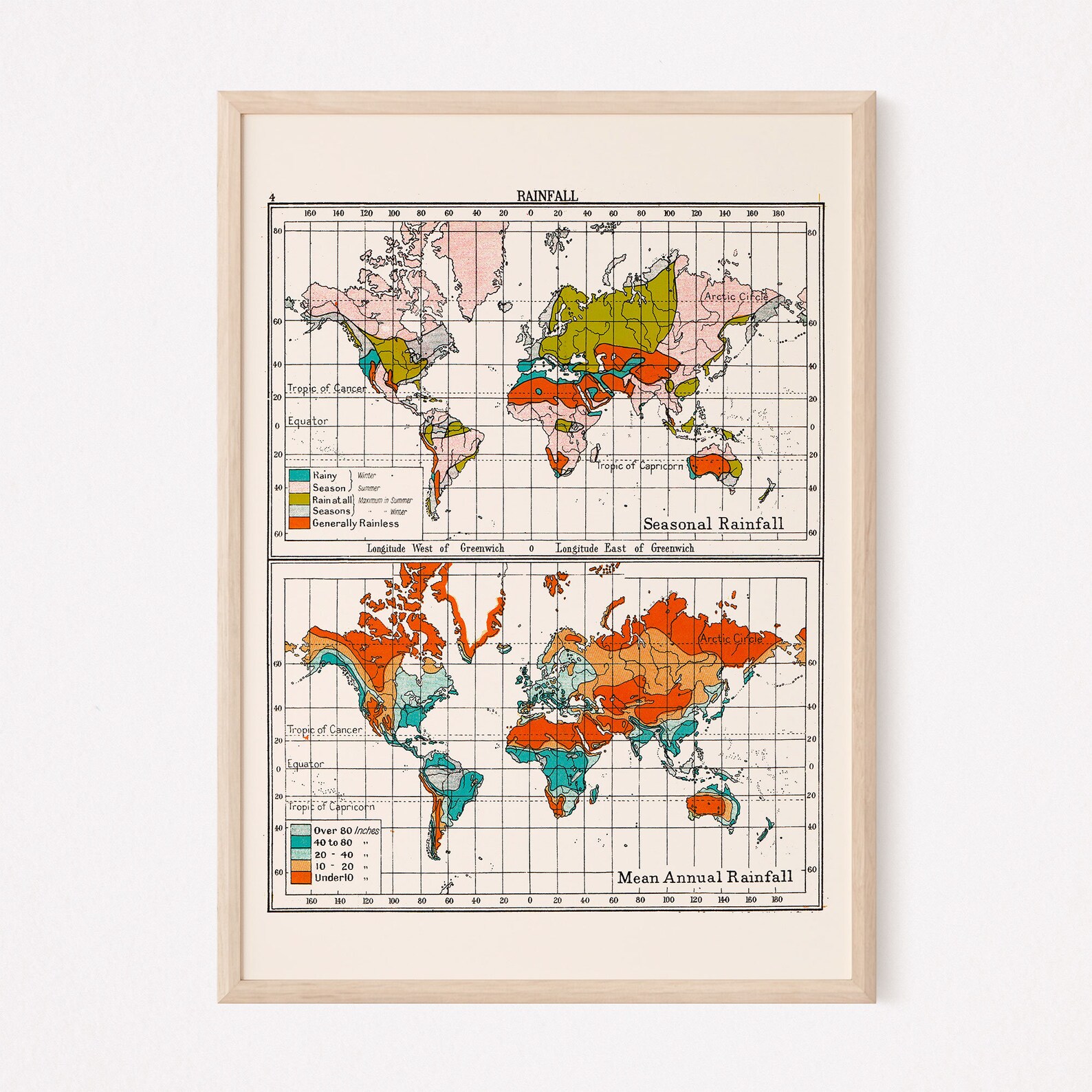 VINTAGE WORLD MAP Vintage Map Wall Art Vintage Map - Etsy
