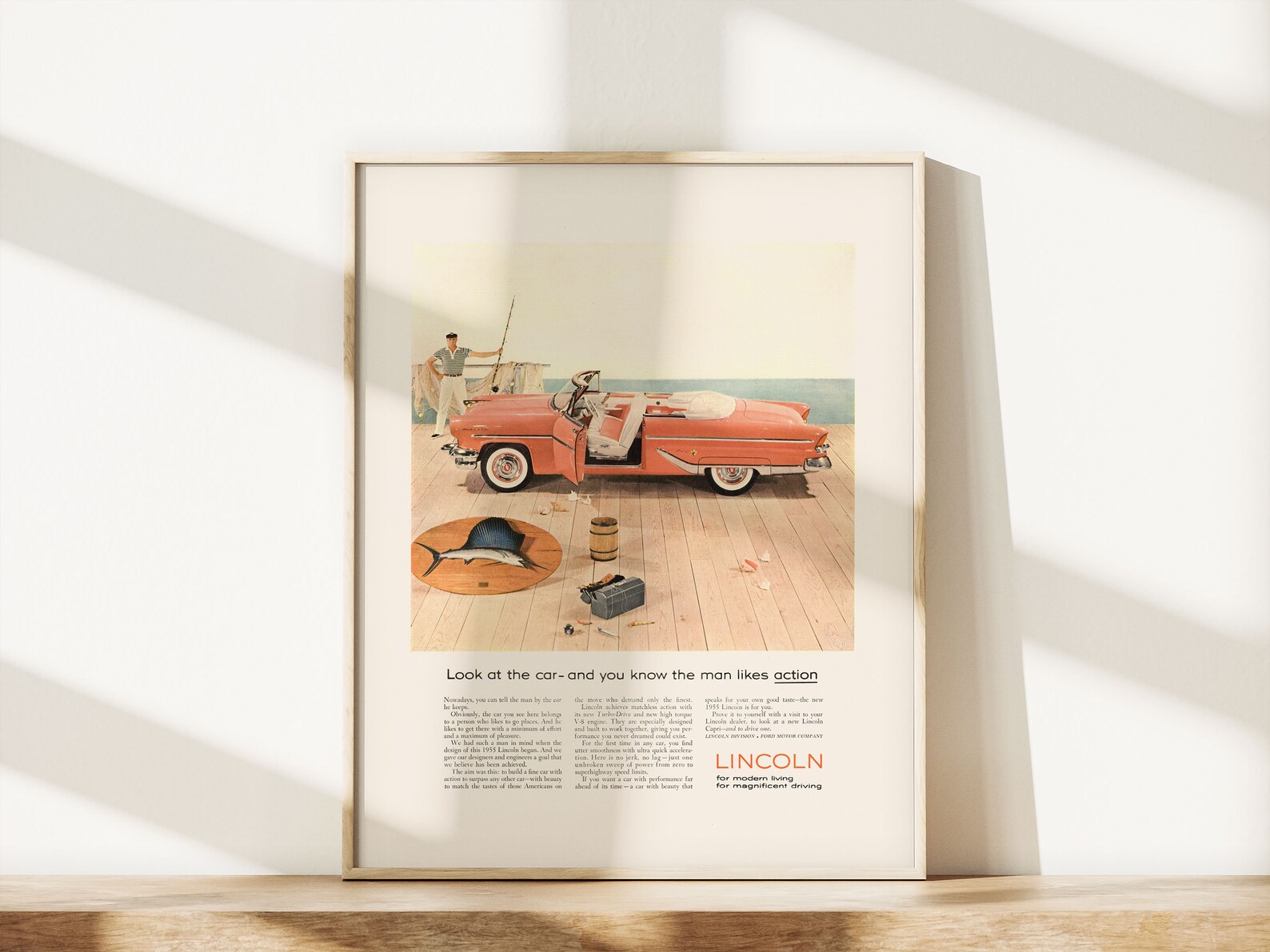 RETRO CLASSIC CAR Ad Retro Car Ad Convertible Car Ad - Etsy