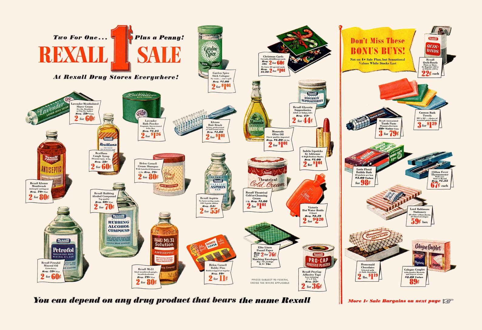 VINTAGE AD PRINT Drug Store Poster Retro Print Nostalgic - Etsy